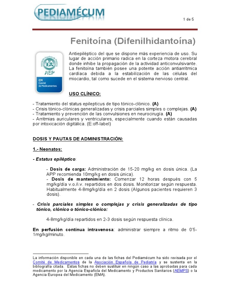 Fenitoina PDF | PDF | Rtt | Enfermedades y trastornos