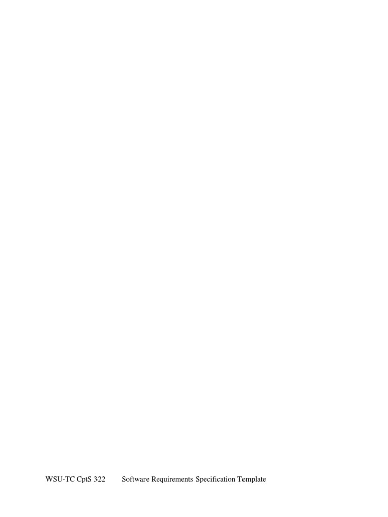 Srs - Template - Uidb | PDF | Specification (Technical Standard) | Use Case