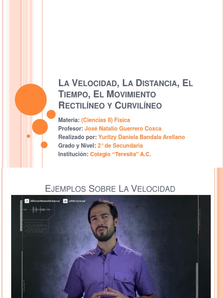 Velocidad, Distancia y Movimiento en Física | PDF