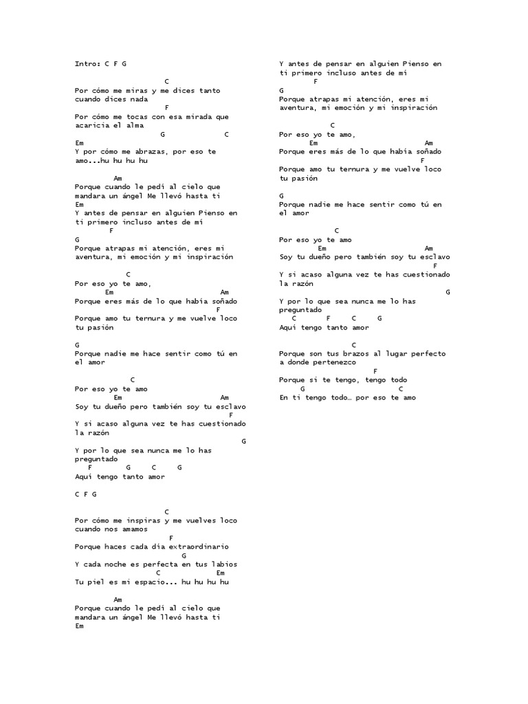 Por Eso Yo Te Amo | PDF
