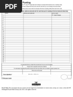 Royal Mail Bulk Posting Certificate | PDF