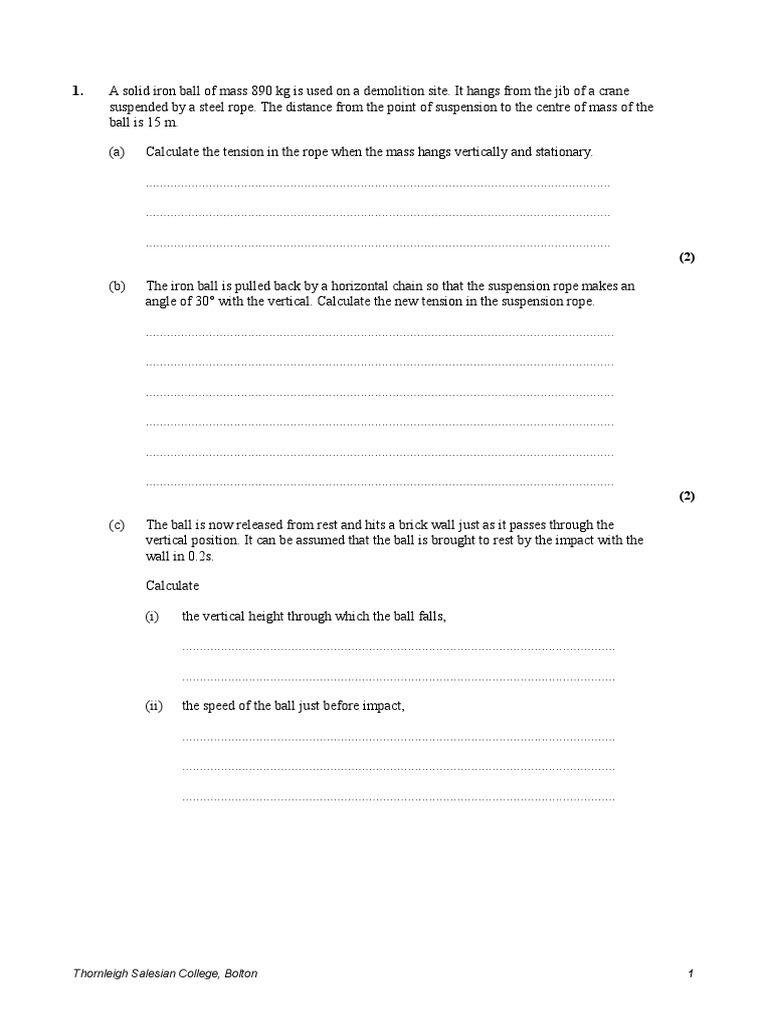 Newtons Laws EQ MS | PDF | Collision | Force