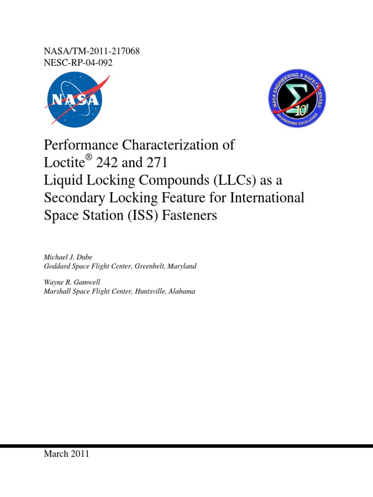 20110011064 | PDF | Reliability Engineering | Nasa