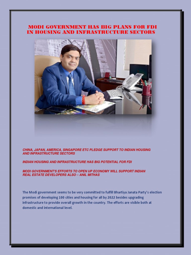 Modi Government's FDI Plans for Housing | PDF | Foreign Direct ...
