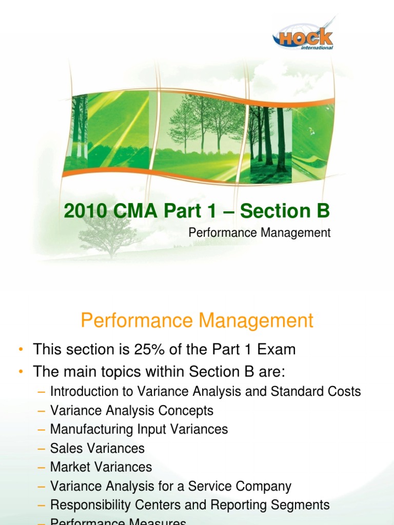 New CMA Part 1 Section B | PDF | Variance | Revenue