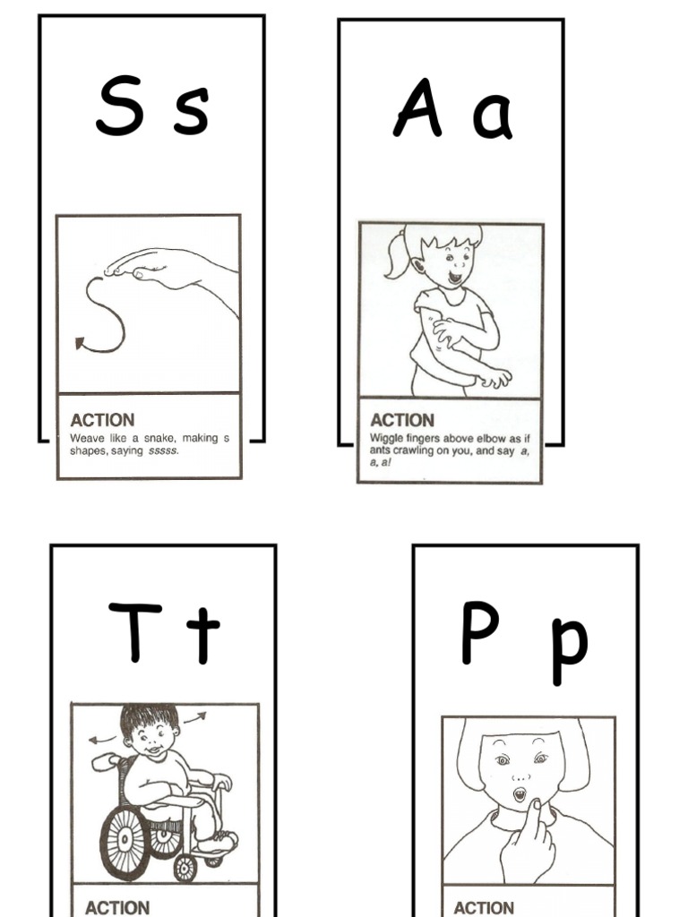Jolly Phonics Action Cards | PDF