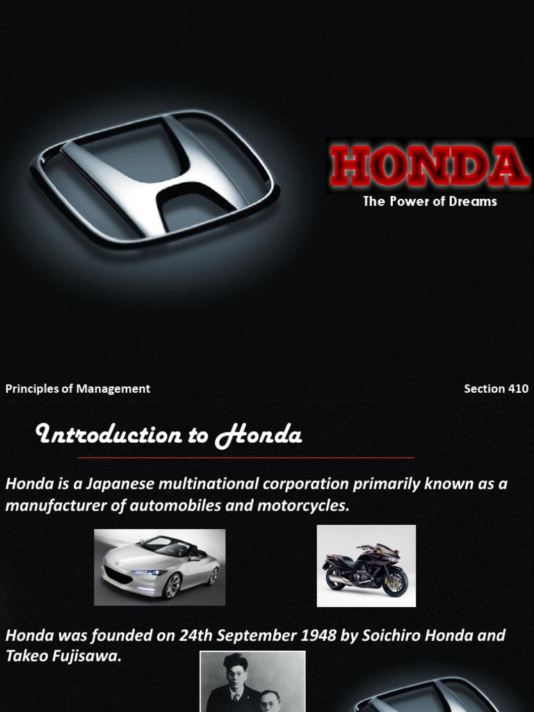 The Power of Dreams | PDF | Honda | Strategic Management