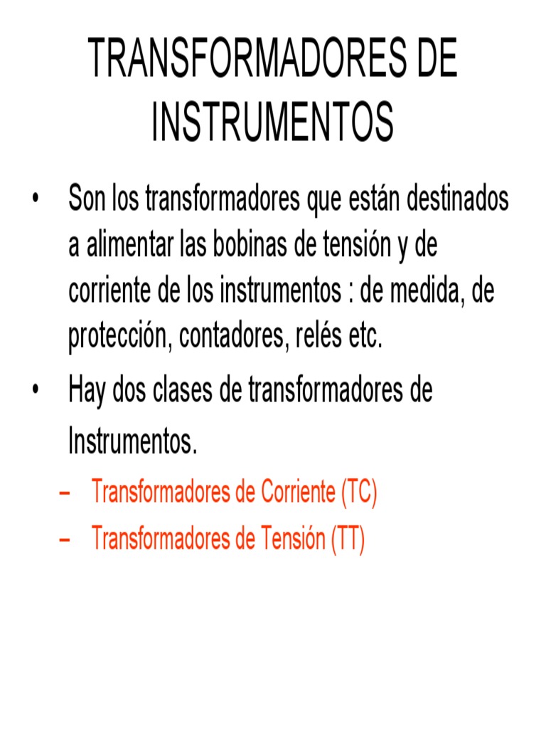 6.2 Transformadores de Instrumentos (M) PDF | PDF | Transformador ...