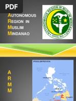 Overview of ARMM in the Philippines | PDF | Mindanao | Philippines