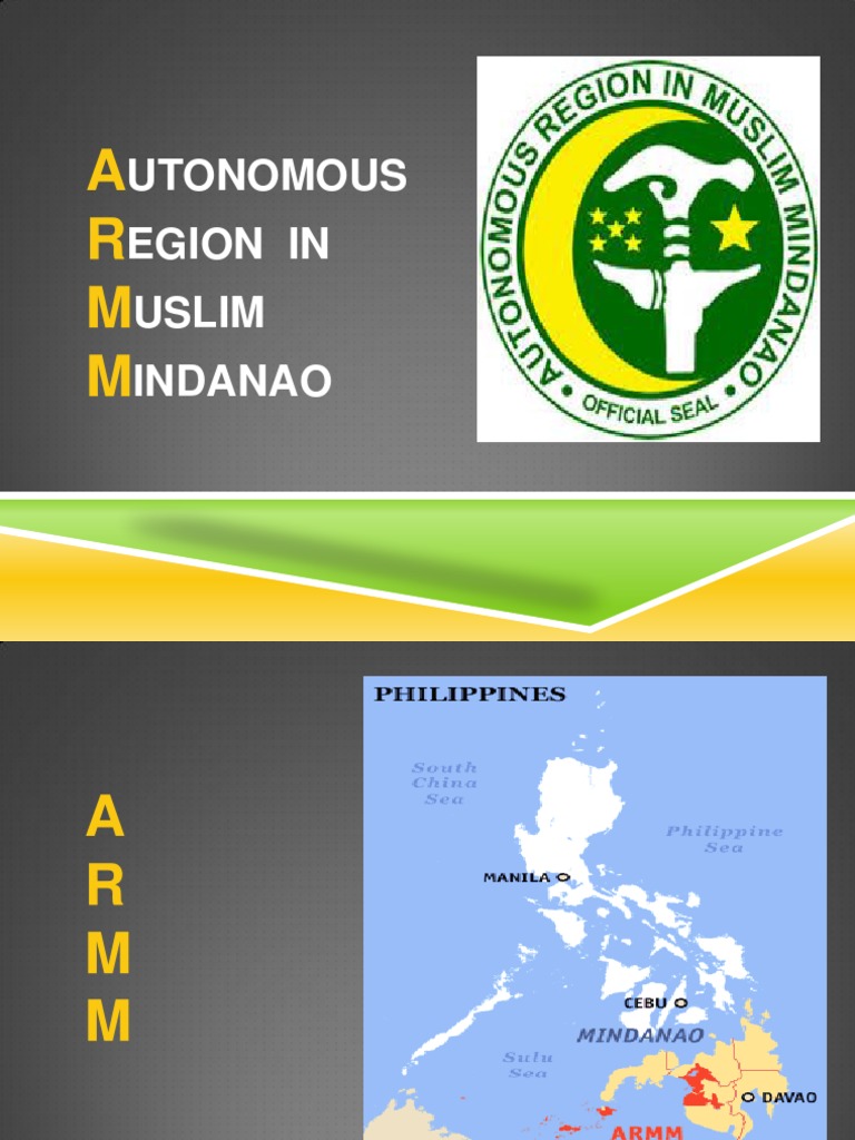ARMM Ppt. | PDF | Philippines | Agriculture