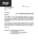 General Lc Opening Request | Letter Of Credit | Banking