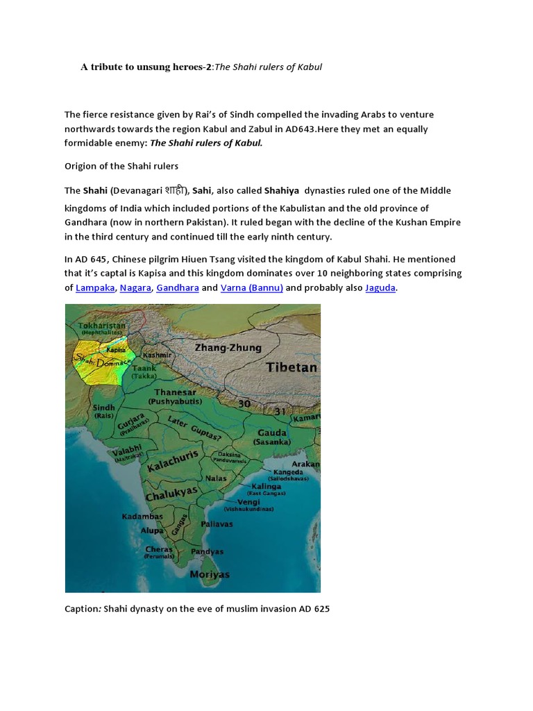 Kabul Shahi | PDF | Asia | Middle East