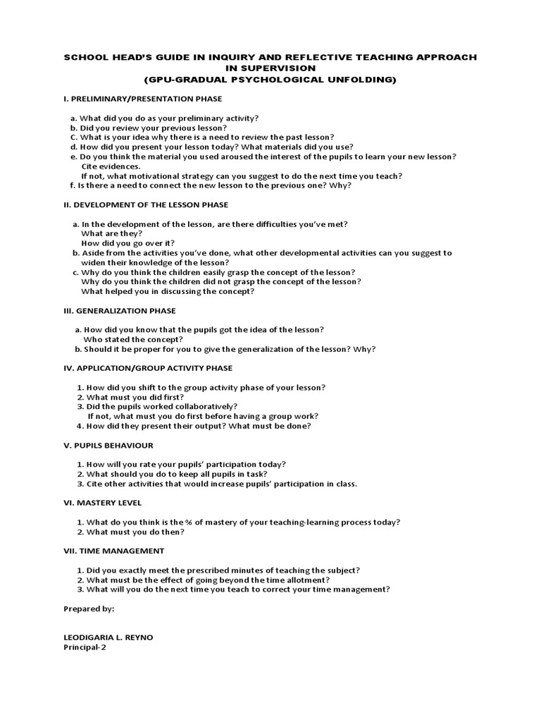 Gradual Psychological Unfolding On Supervision | PDF ...