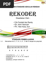 Penjarian Rekoder | PDF