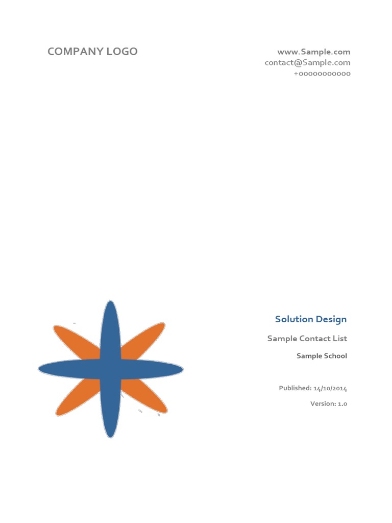 Company Logo: Solution Design | PDF | Share Point | Information ...