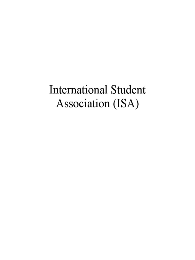 International Student Association Constitution | PDF | Public Sphere ...