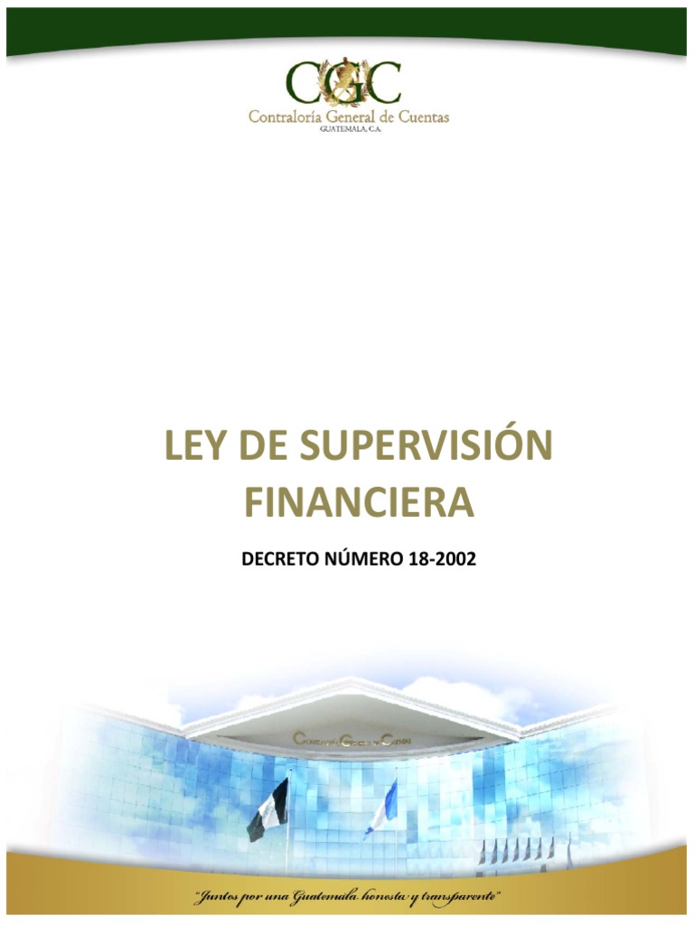 Ley de Supervision Financiera PDF | PDF | Sistema financiero | Bancos