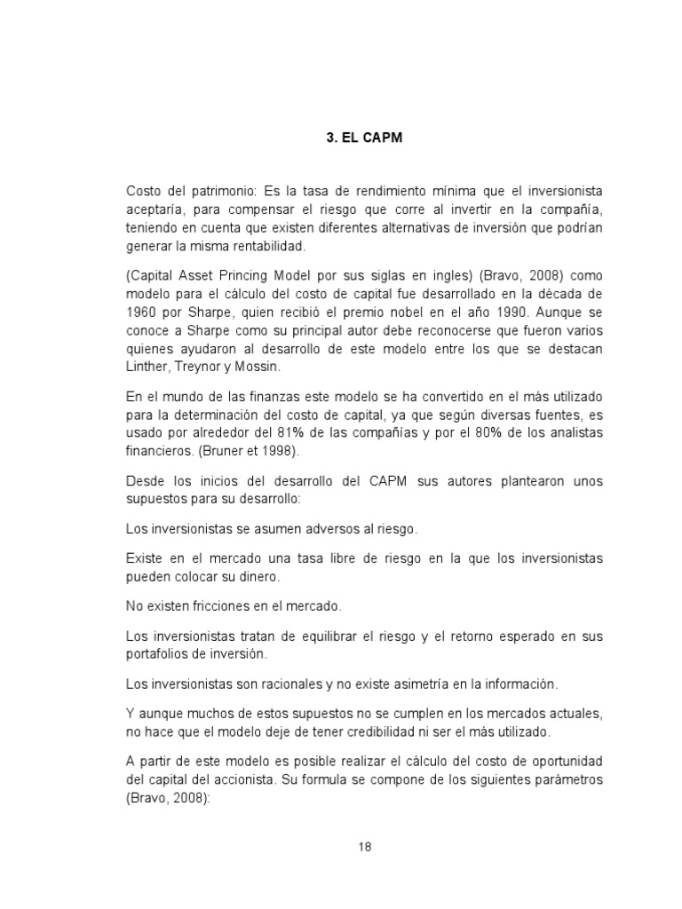 Calculo Camp PDF | PDF | Prima de riesgo | Compartir (Finanzas)