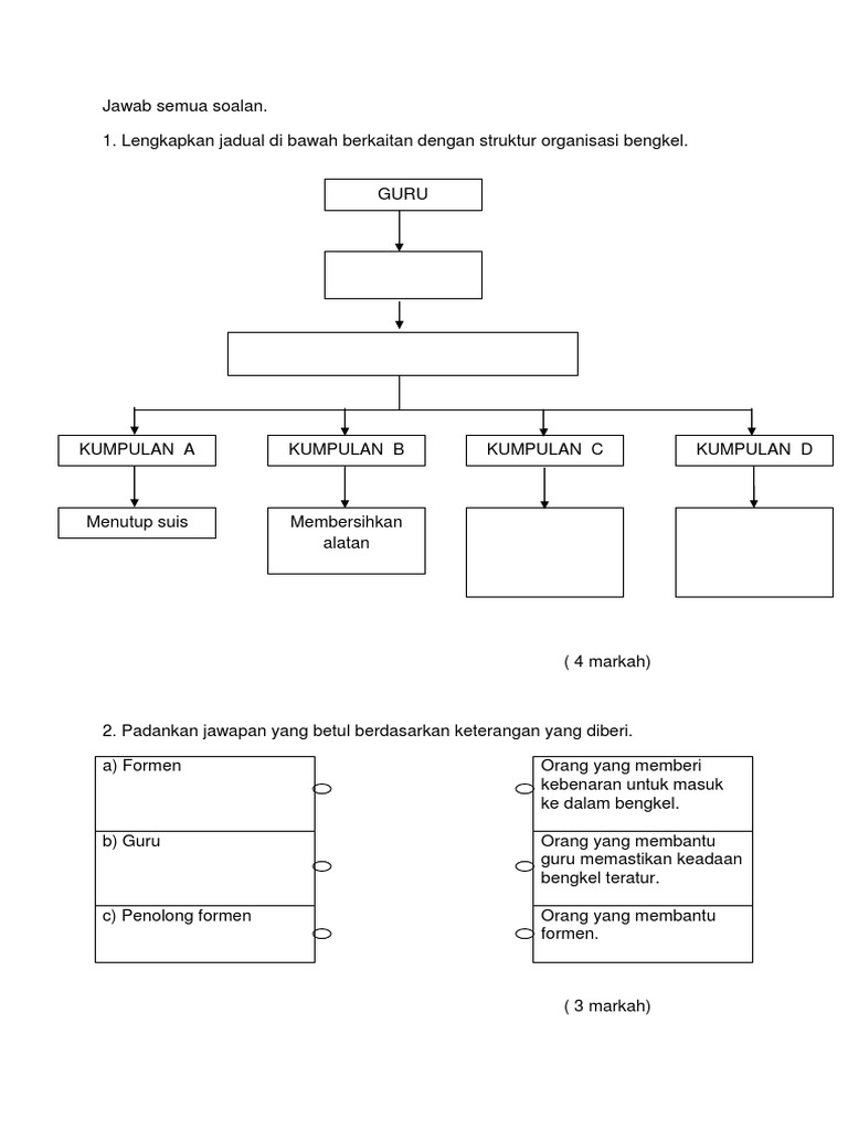 Ujian 2014 Reka Bentuk Teknologi RBT Tahun 4 | PDF