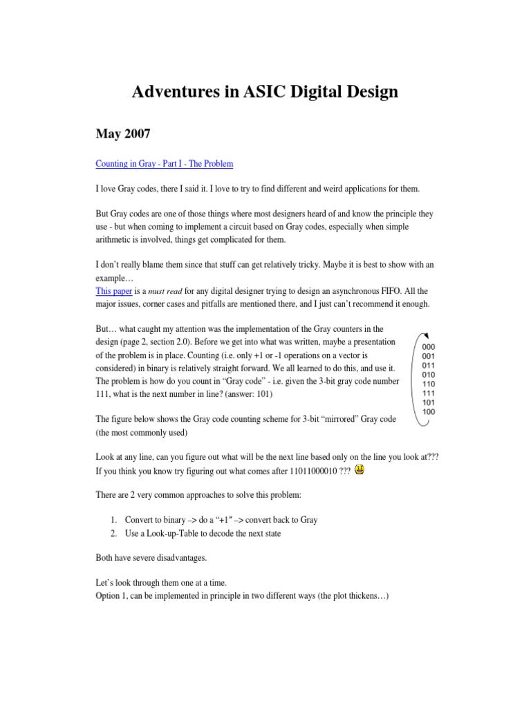 Adventures in ASIC Digital Design | PDF | Hardware Description Language ...