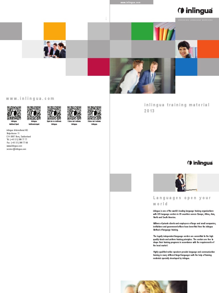 Inlingua Language Training Overview | PDF | Educational Technology ...