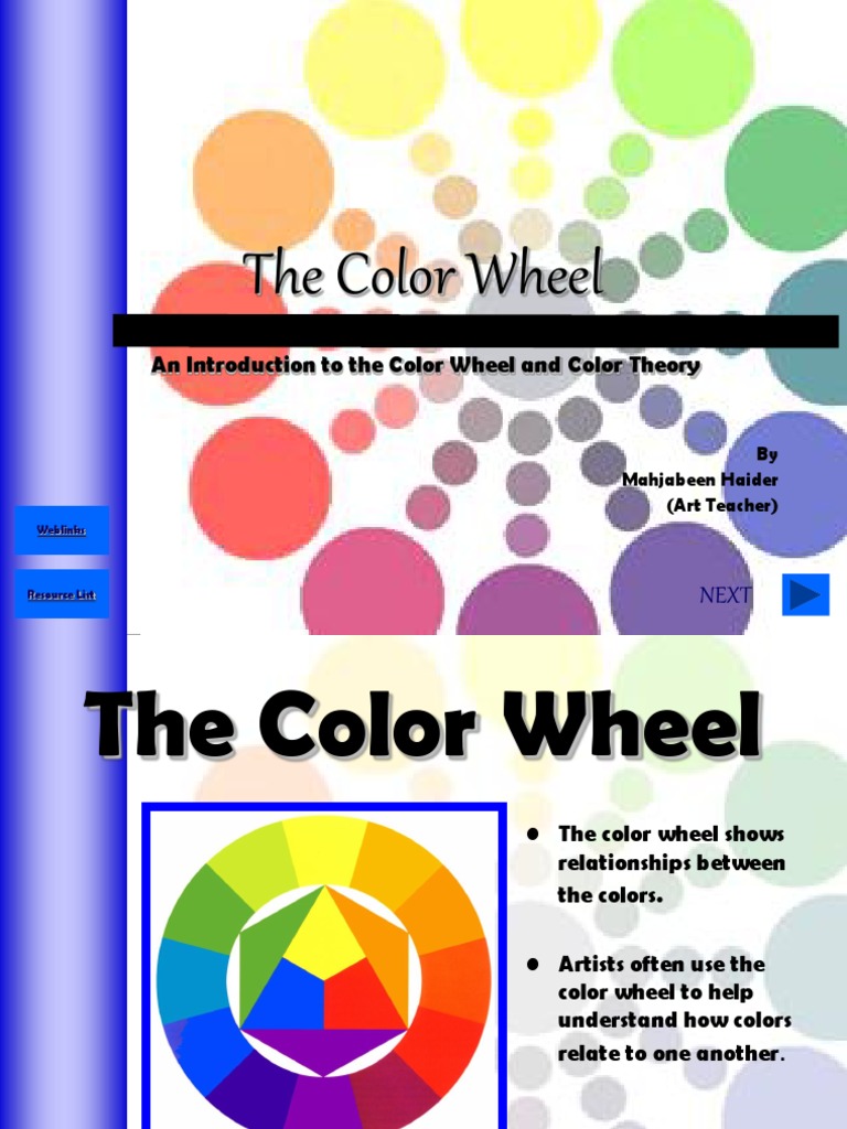 Color Wheel Powerpoint | PDF | Color | Yellow