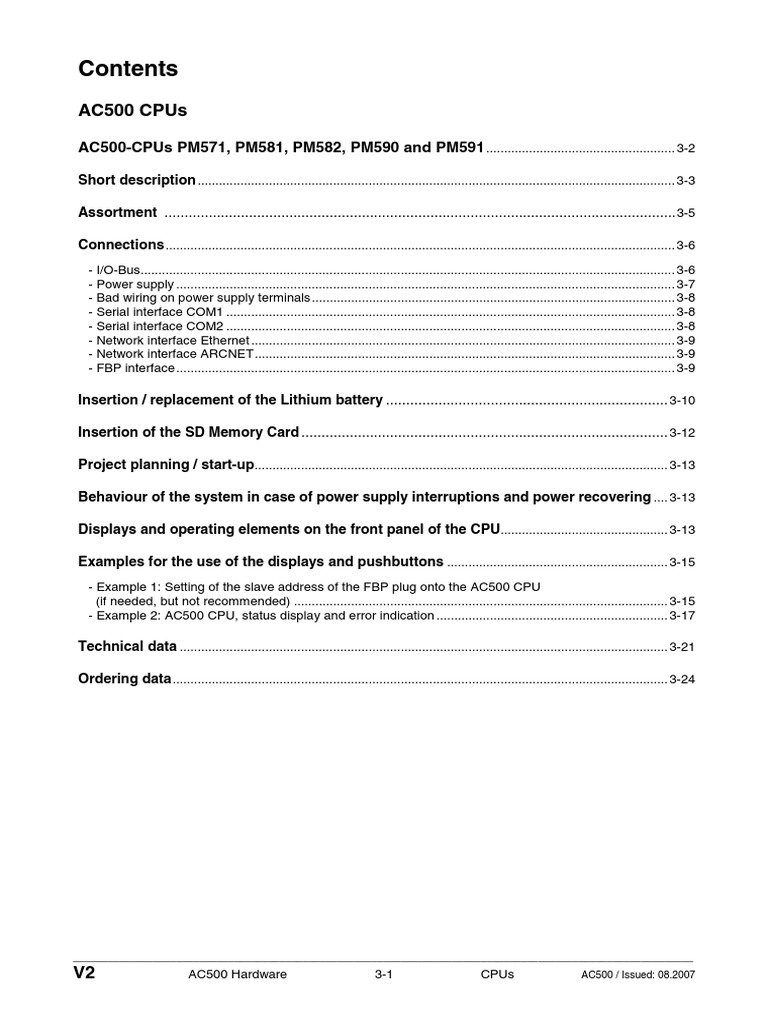 Manual PLC AC500 ABB PDF | PDF | Network Interface Controller | Central ...