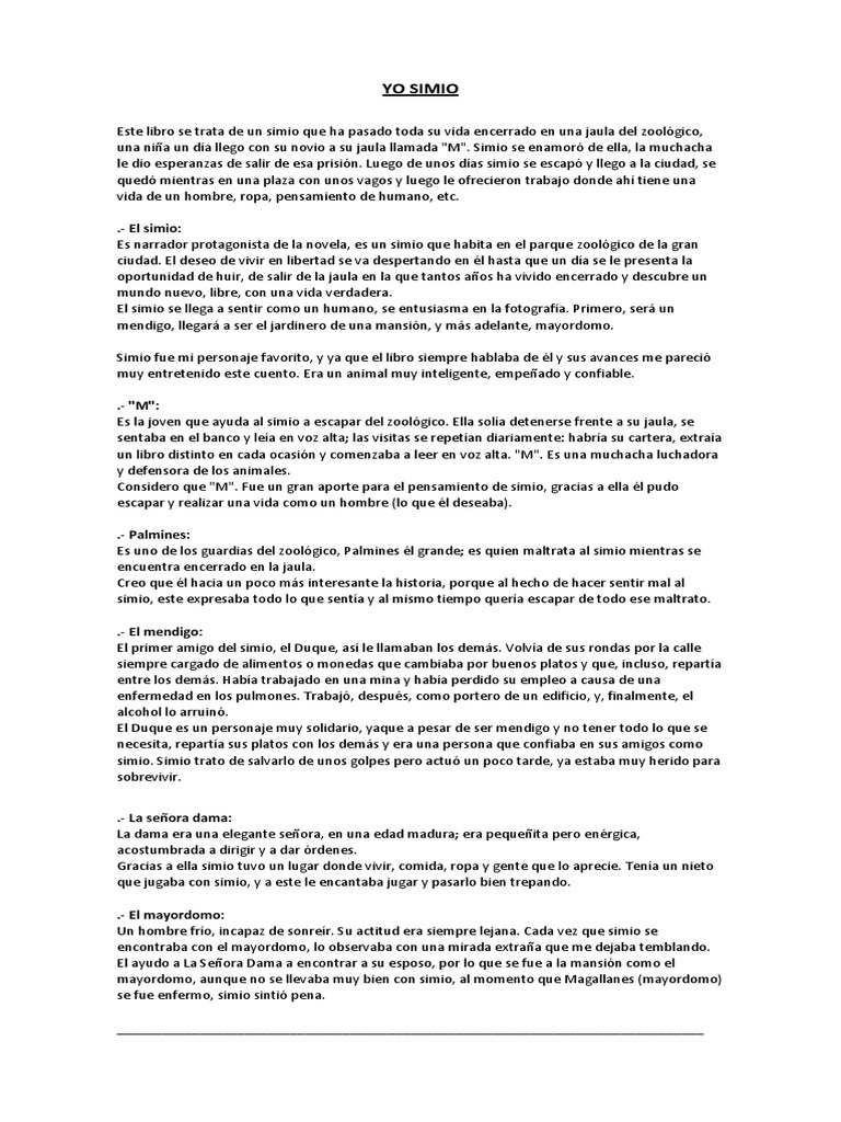 Yo Simio | PDF