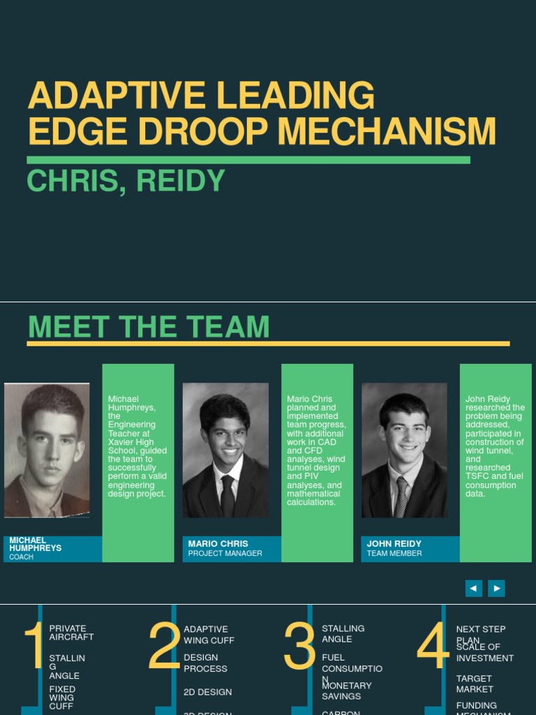 Adaptive Leading Edge Droop Mechanism | PDF | Stall (Fluid Mechanics ...