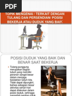 Posisi Duduk yang Benar dan Sehat | PDF