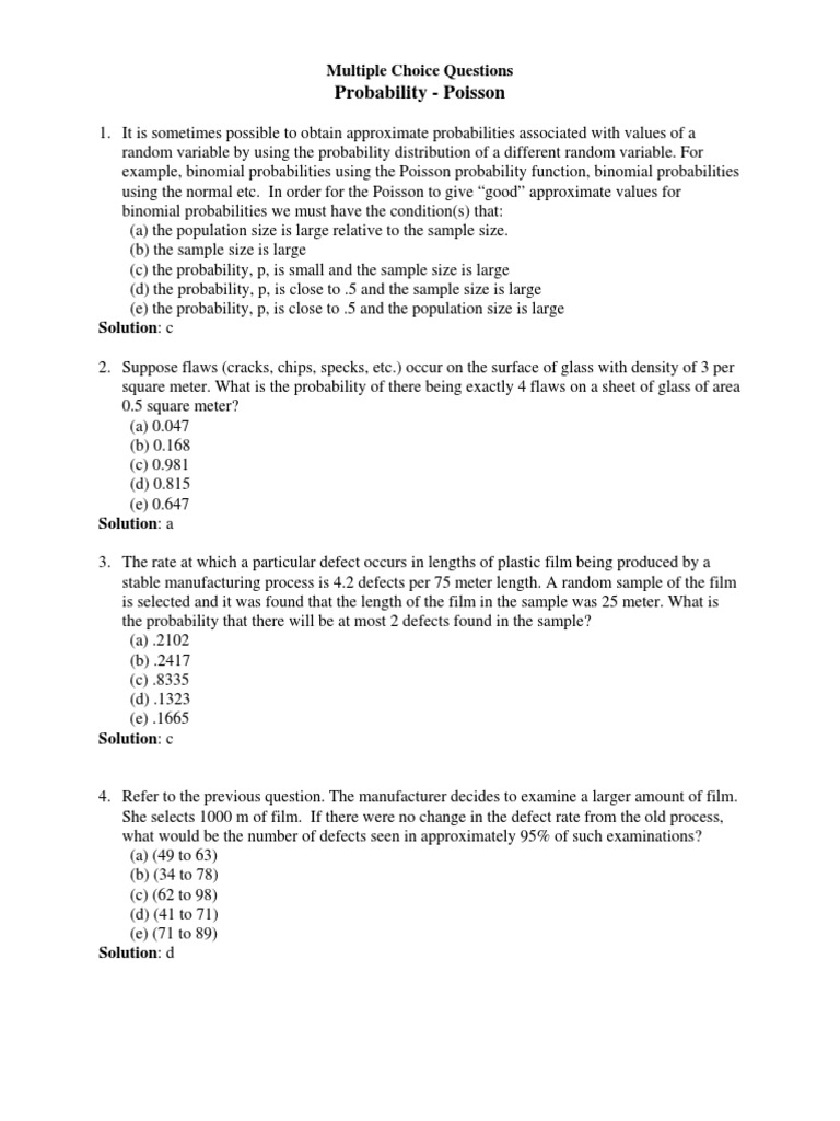 Poisson Distribution | PDF | Poisson Distribution | Teaching Mathematics