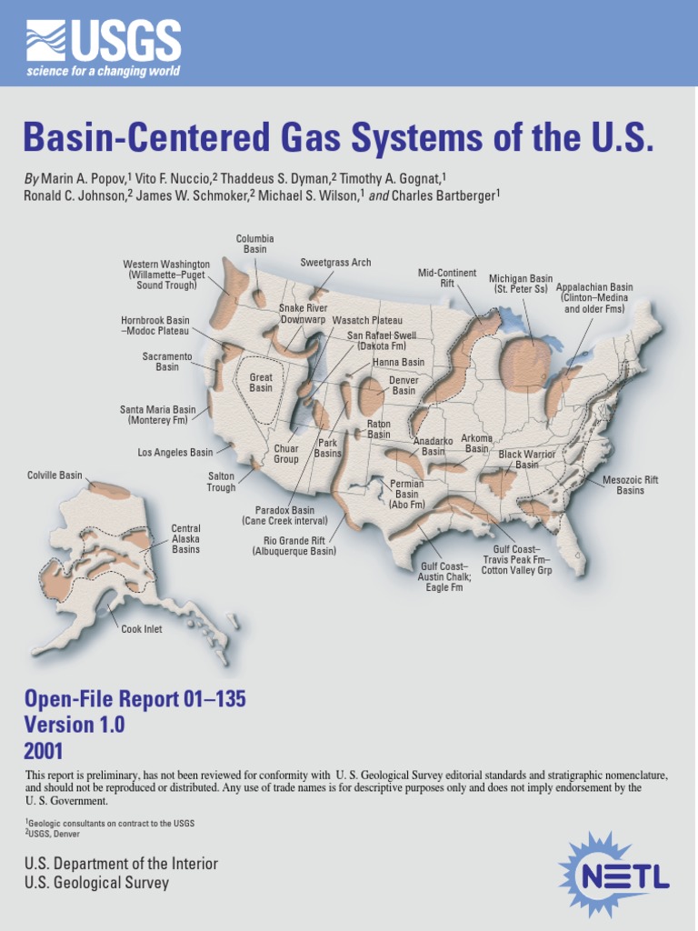Basin Centered Gas Of01-0135 | PDF | Petroleum Reservoir | Geology
