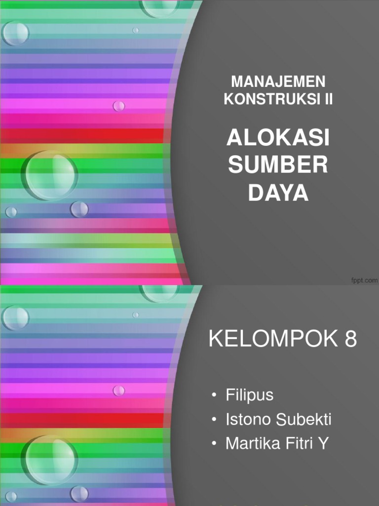 Alokasi Sumber Daya | PDF
