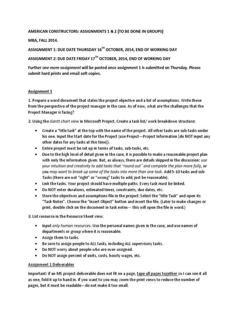 Assignment 1 &2 American Constructors | PDF | Computing | Computing And Information Technology