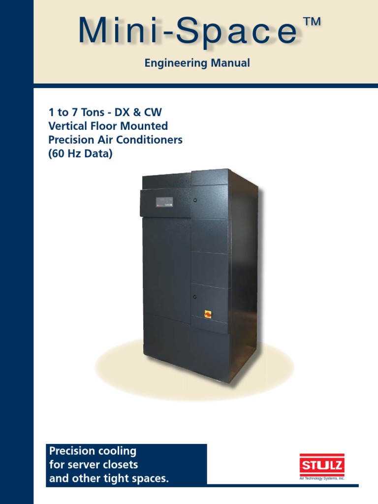 Stulz Mini Space Eng. Manual Qe-min0027-A | Air Conditioning | Hvac