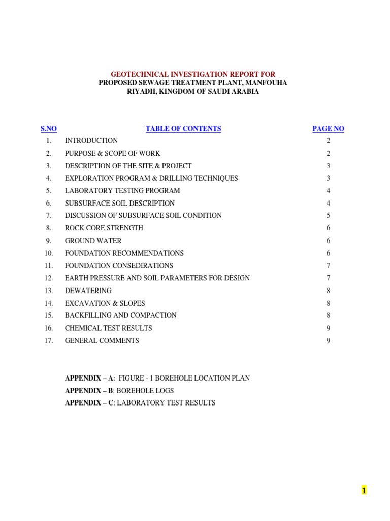 R-14-108 - Geotechnical Report | Download Free PDF | Geotechnical ...