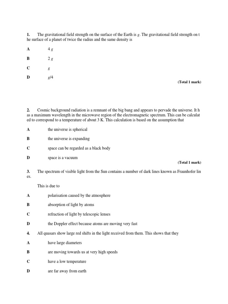 Astrophysics Questions | Stars | Sun