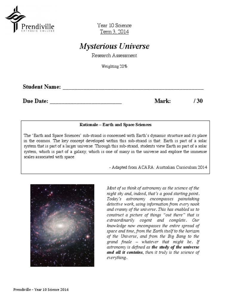 Exploring Our Mysterious Universe | PDF | Universe | Astronomy