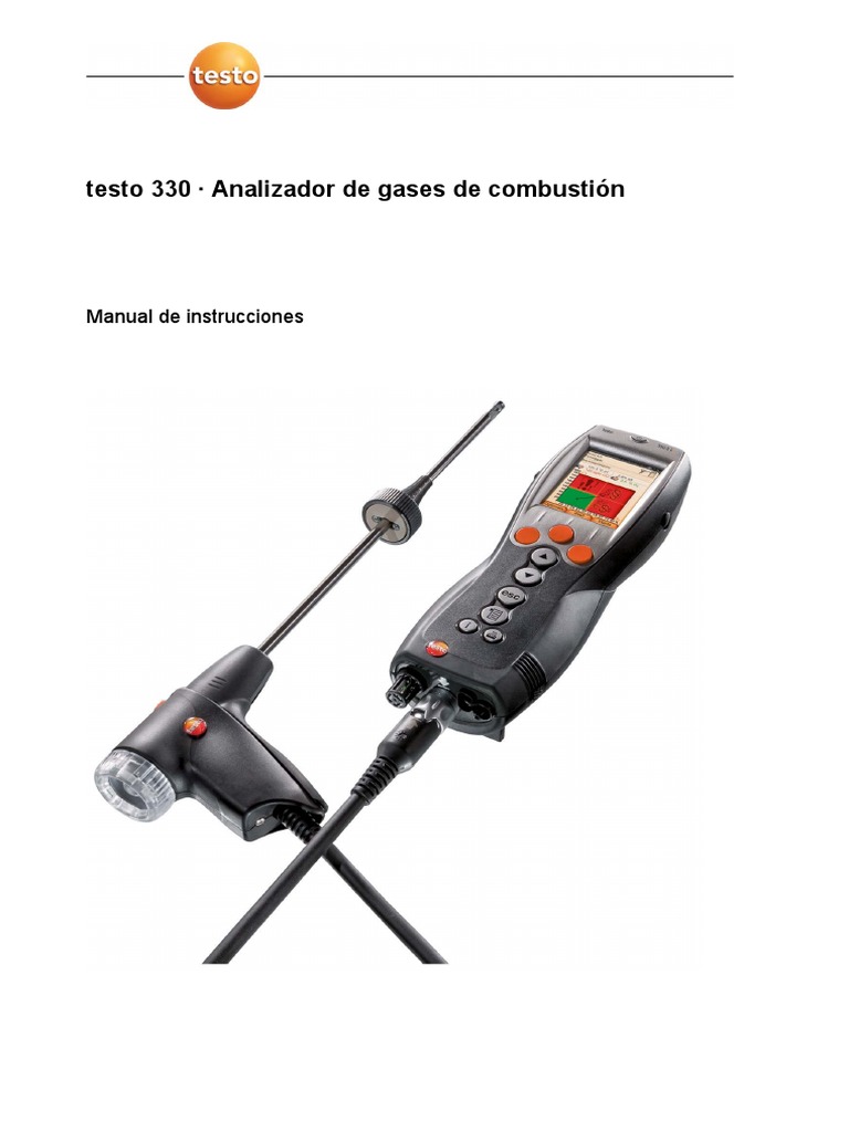 Testo 330 LL - Manual PDF | PDF | Batería (electricidad) | Sensor