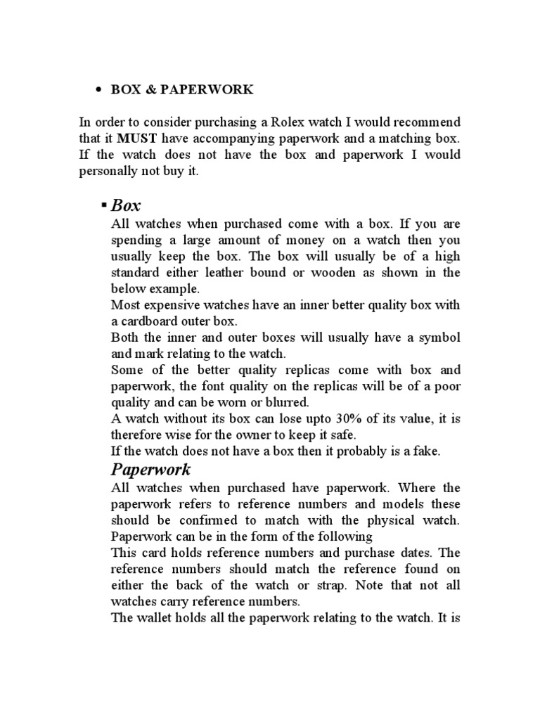 The Rolex Guide | PDF