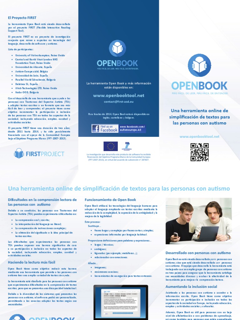 OpenBook Leaflet ES PDF | PDF | Comunicación | Cognición