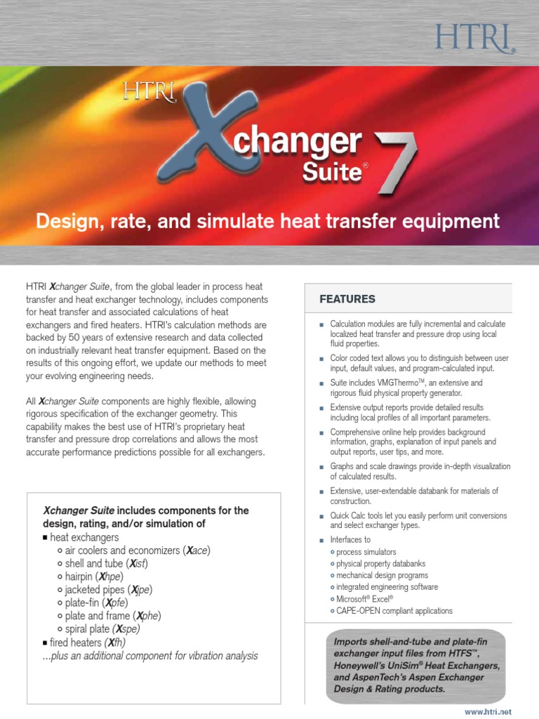 HTRI - Xchanger Suite 7 | Hvac | Heat
