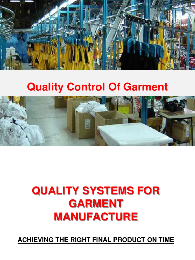 Garment Quality Control Systems Guide | PDF | Technology & Engineering