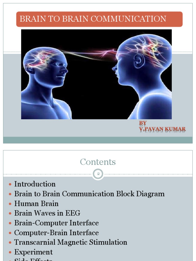 Brain To Brain Communication Download Free Pdf