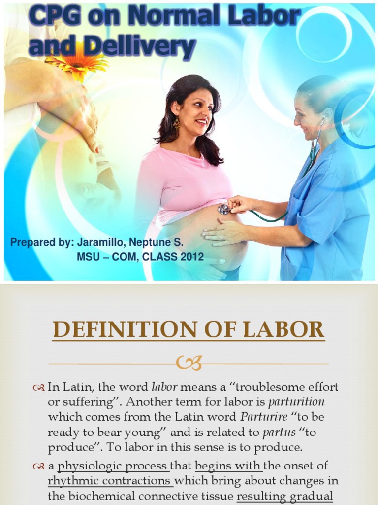 CPG on Normal Labor and Delivery | PDF | Childbirth | Human Reproduction
