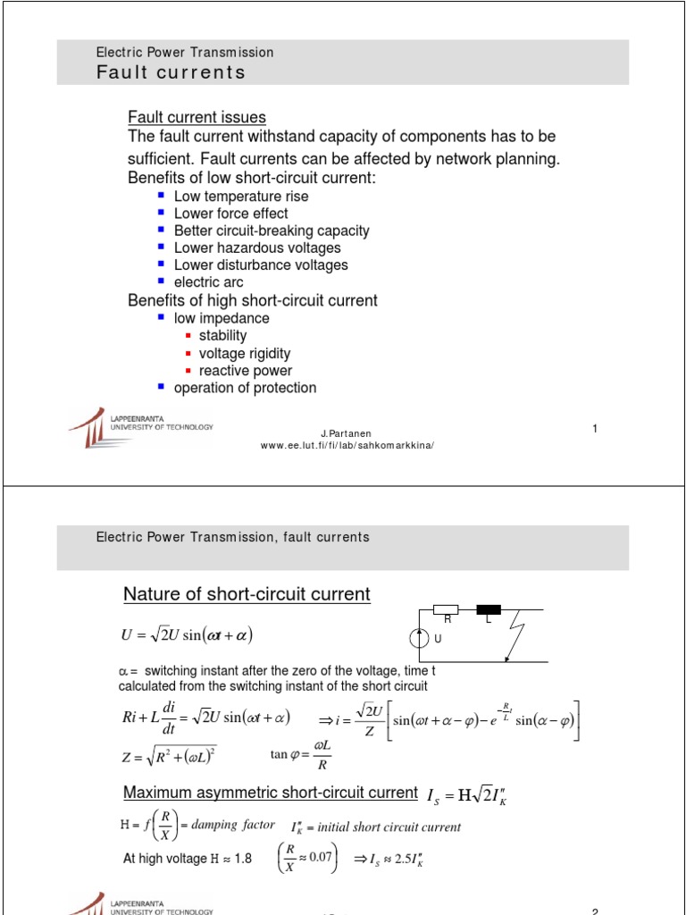 Fault Currents | PDF