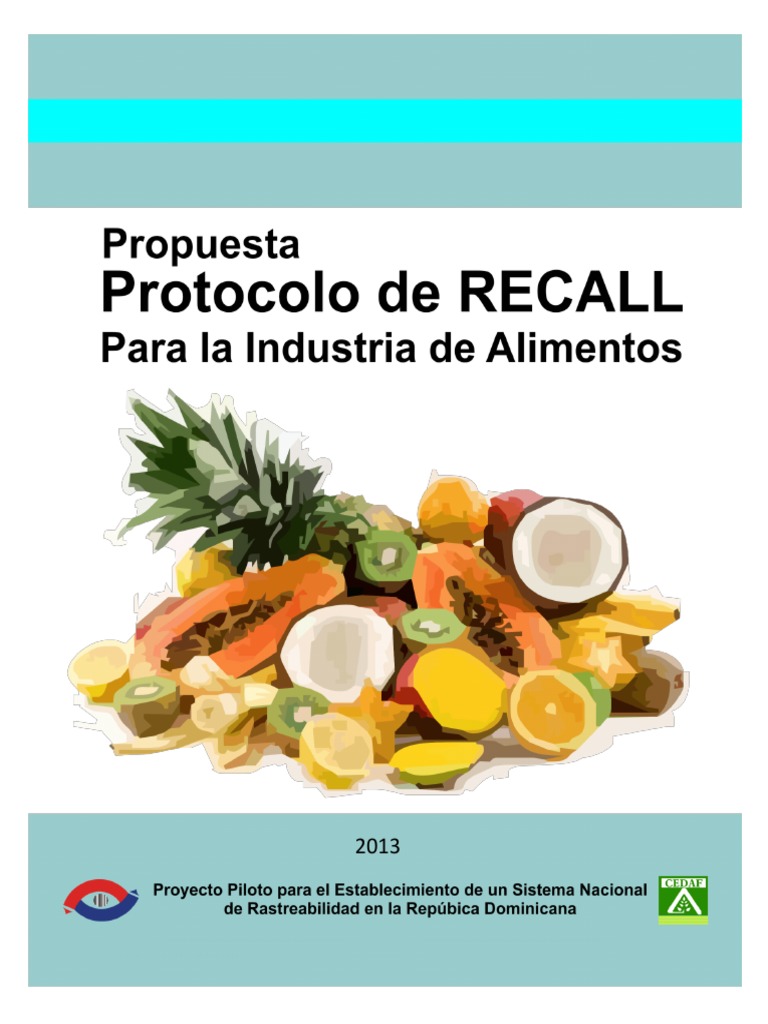 Protocolo de Recall PDF | PDF | Alimentos | Pesticida