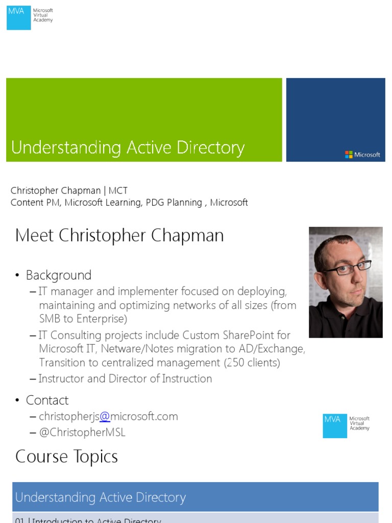 01-Introduction To Active Directory | PDF | Active Directory | Public Key Certificate