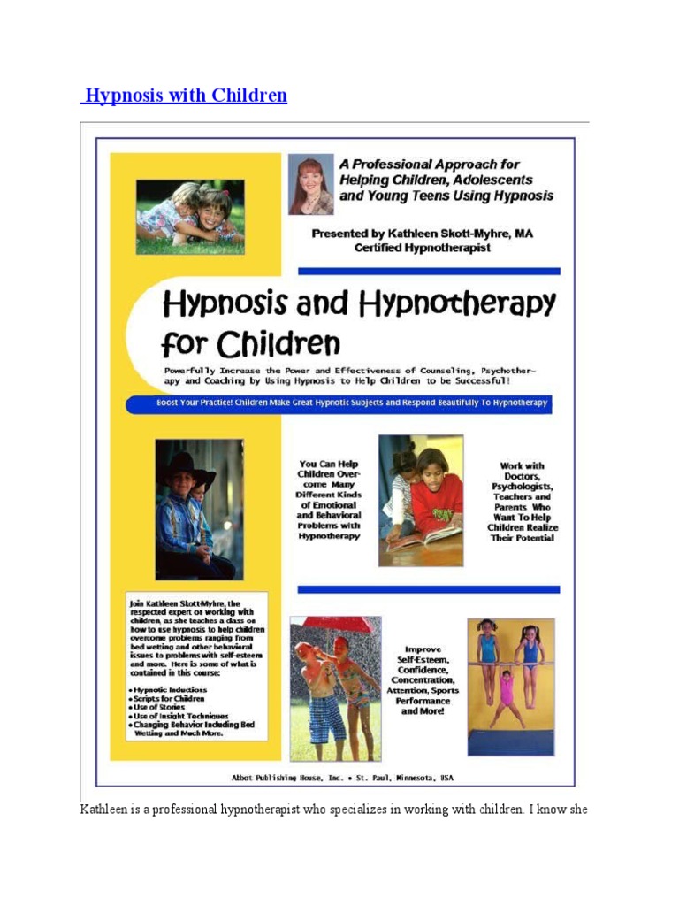 Hypnosis With Children | PDF | Hypnotherapy | Hypnosis