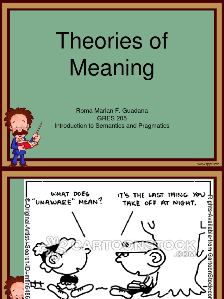 Theories of Meaning | Semantics | Theory